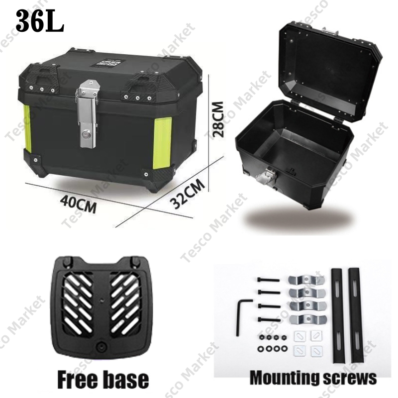 36/45L Top Box For Motorcycle Large Capacity Motorcycle Top Box ...