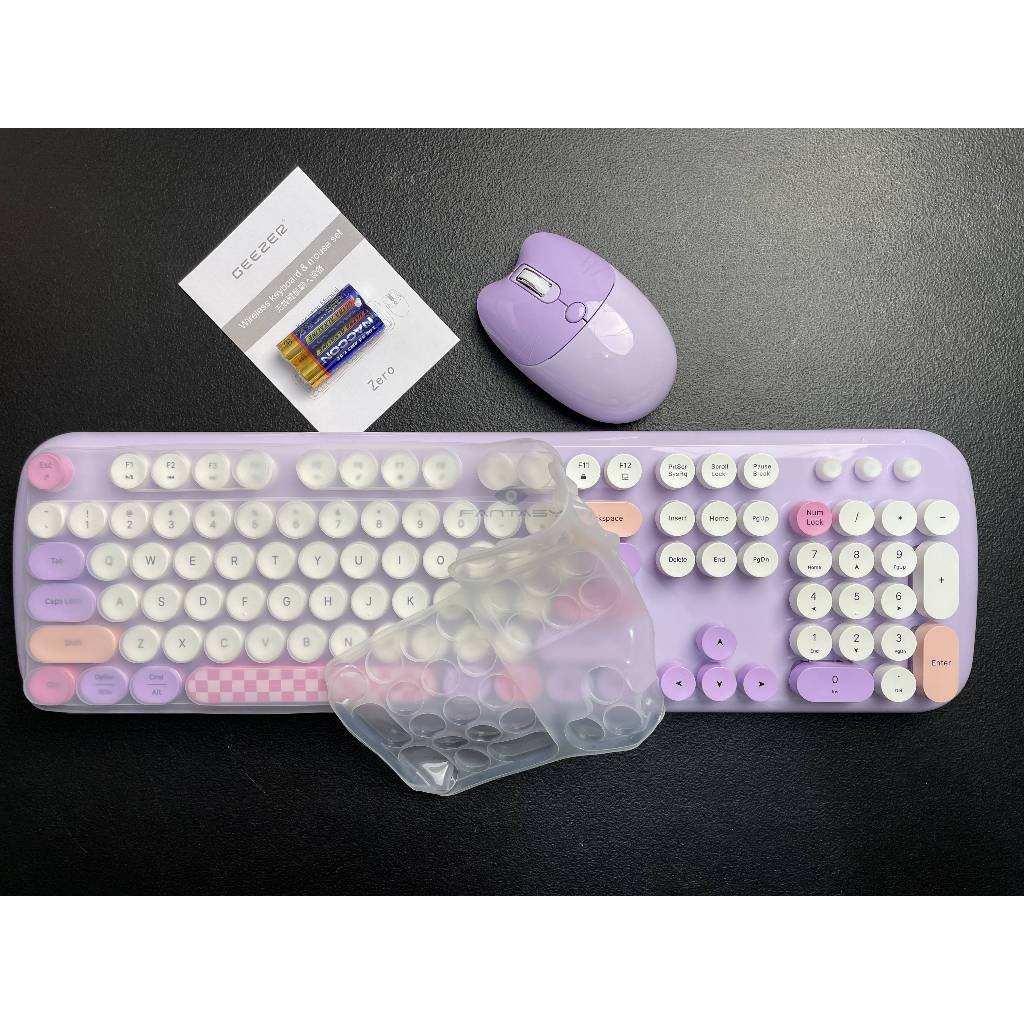 MOFII GEEZER Zero Cute Fashion 2.4G Wireless Keyboard and Mouse Combo ...