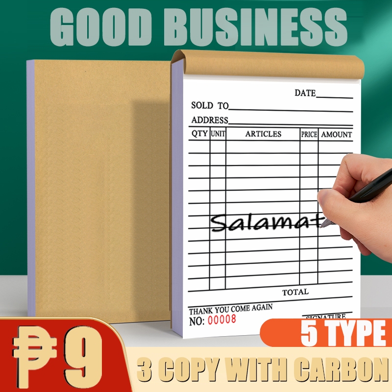 Resibo With Carbon Temporary Delivery Receipt For Business Customized ...