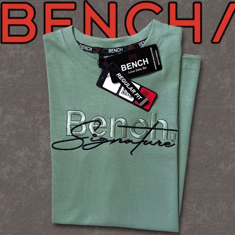 BENCH Men's Tshirt Branded Overrun ( Embroid Print ) | Shopee Philippines