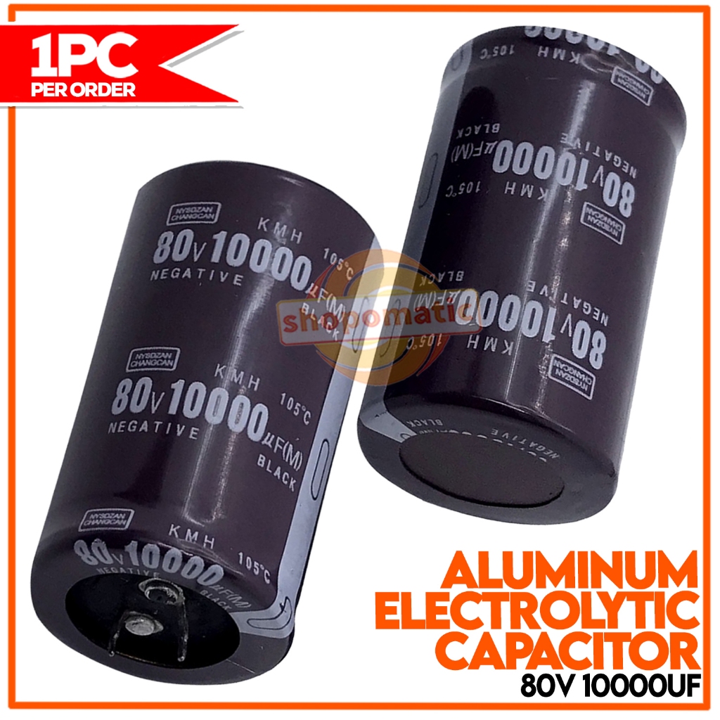 🟧 80V 10000uF Electrolytic Capacitor Filter Current Condenser For Audio ...