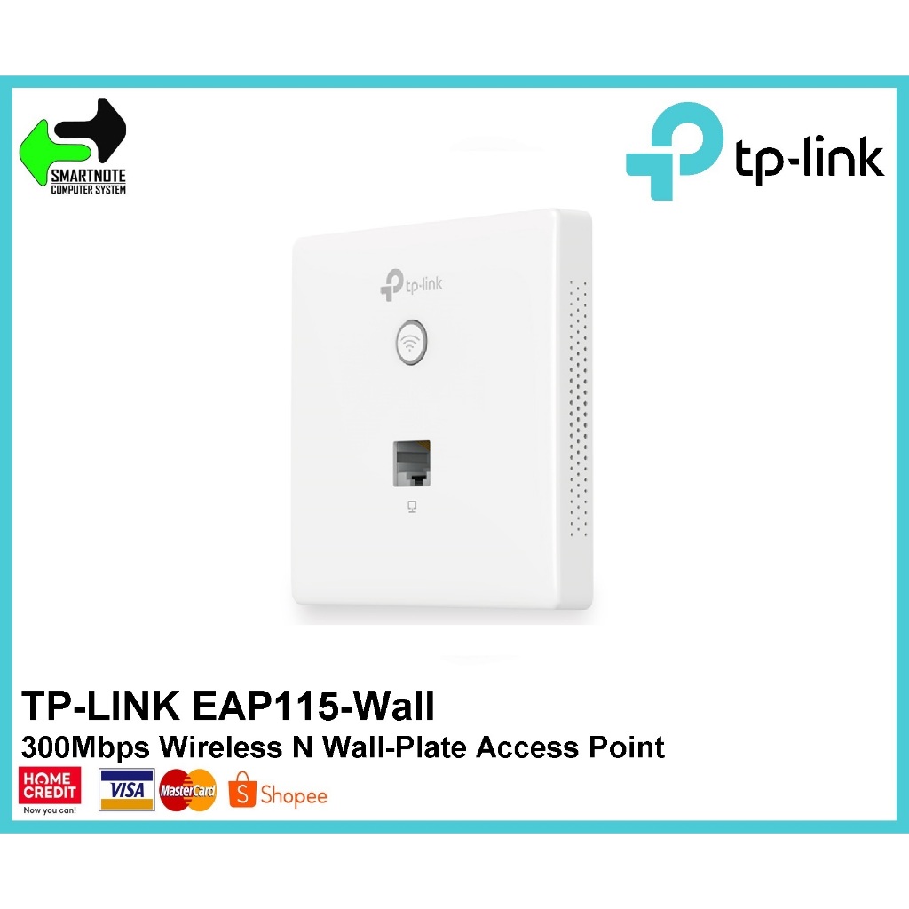 TP-LINK EAP115 -Wall 300Mbps Wireless N Wall-Plate Access Point ...