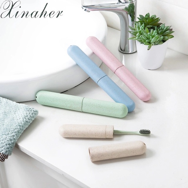 JJC Travel Toothbrush Case Portable Toothbrush Container Holder Plastic ...