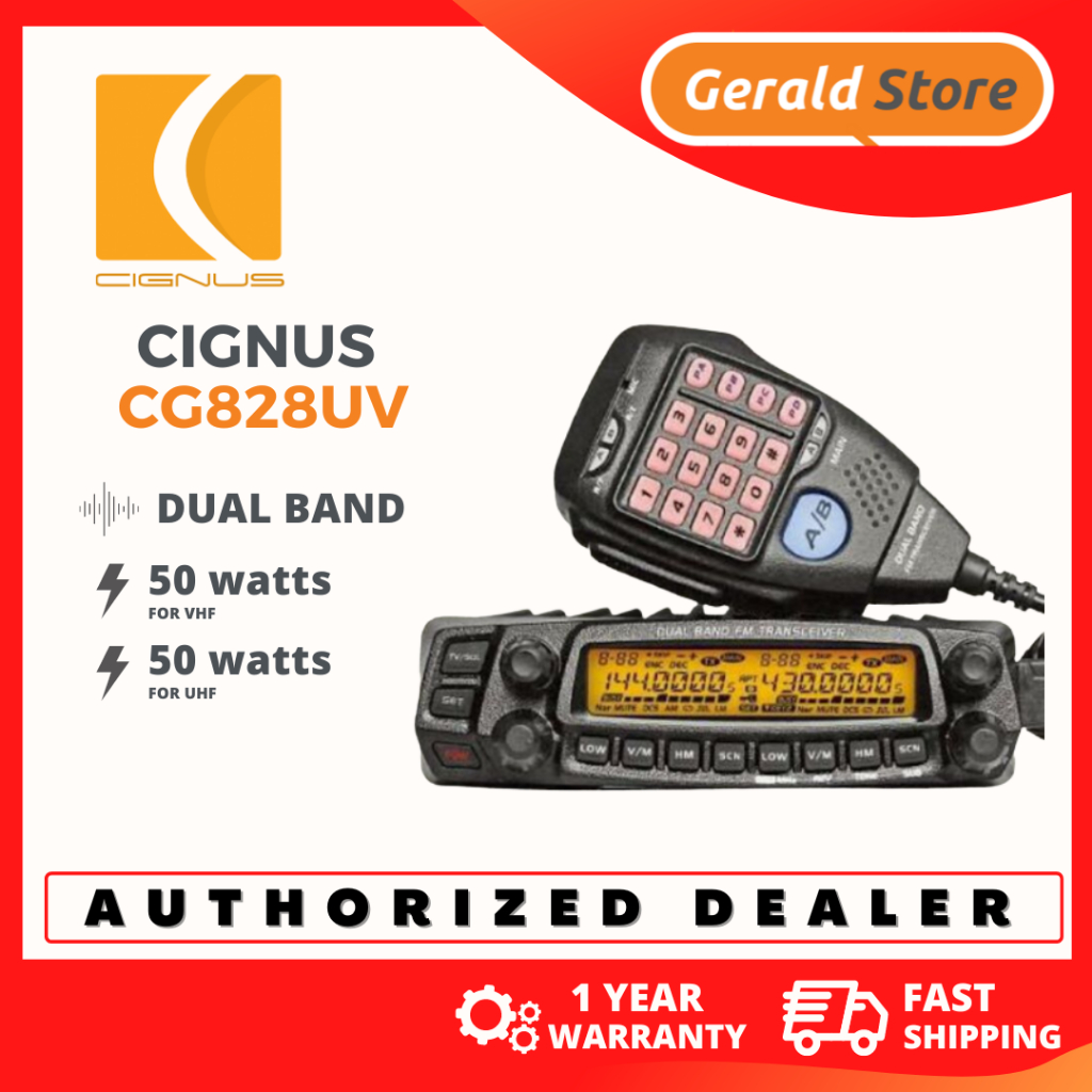 Cignus CG-828 UV Dual Band Base Radio with Crossband Repeater Function ...