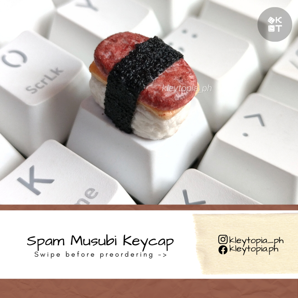 SPAM MUSUBI | Handmade Custom Artisan Keycap | For Mechanical Keyboard ...