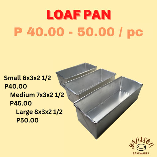 LOAF PAN / LOAF BREAD PAN / LOAF TRAY / BREAD CAKE MOLDER Small Medium ...