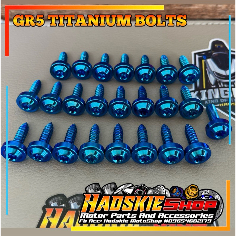 REAL TITANIUM GR5 SNIPER 150/155 BODY BOLTS SET (24pcs) | Shopee ...