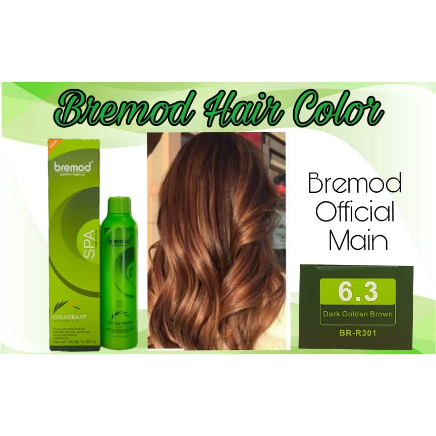 Bremod spa hair color with oxidizer 6.3 mahogany | Shopee Philippines