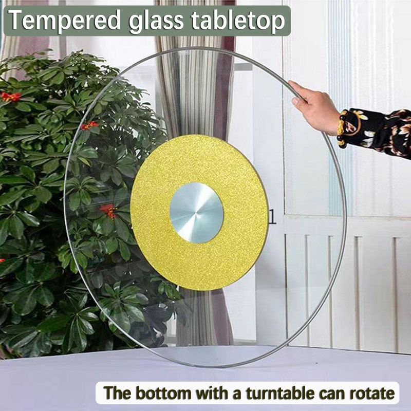 Restaurant glass table top home round table square table tempered glass ...