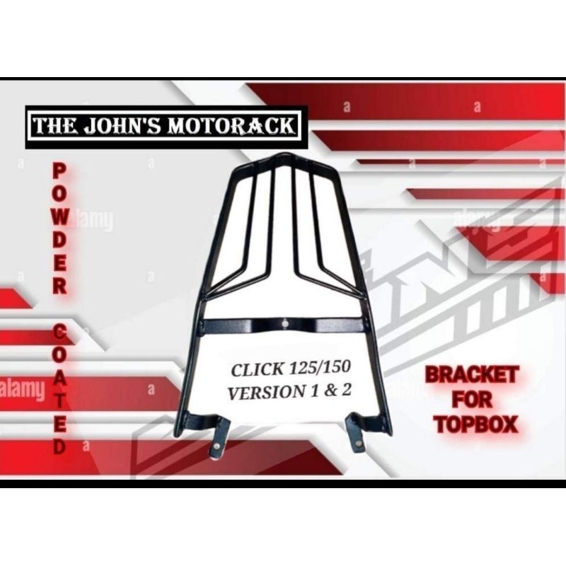 THE JOHN'S MONORACK FOR HONDA CLICK V3 V2 V1 TOP BOX BRACKET | Shopee ...