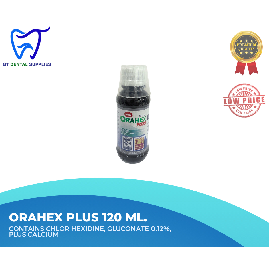 Orahex Plus 120 ml. Oral Rinse Mouthwash (with Calcium) | Shopee ...