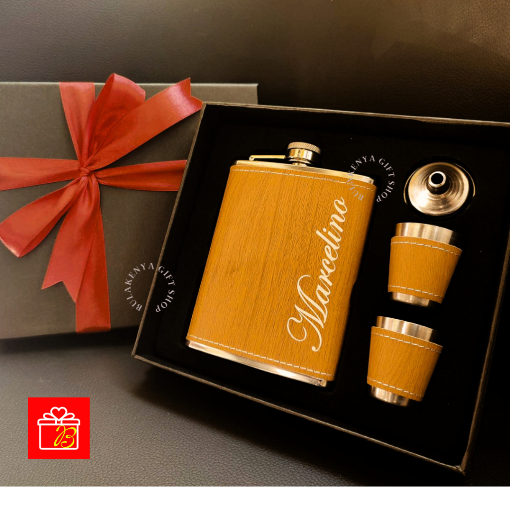 Hip Flask Gift Set with Premium Gift Box | Corporate Giveaway ...