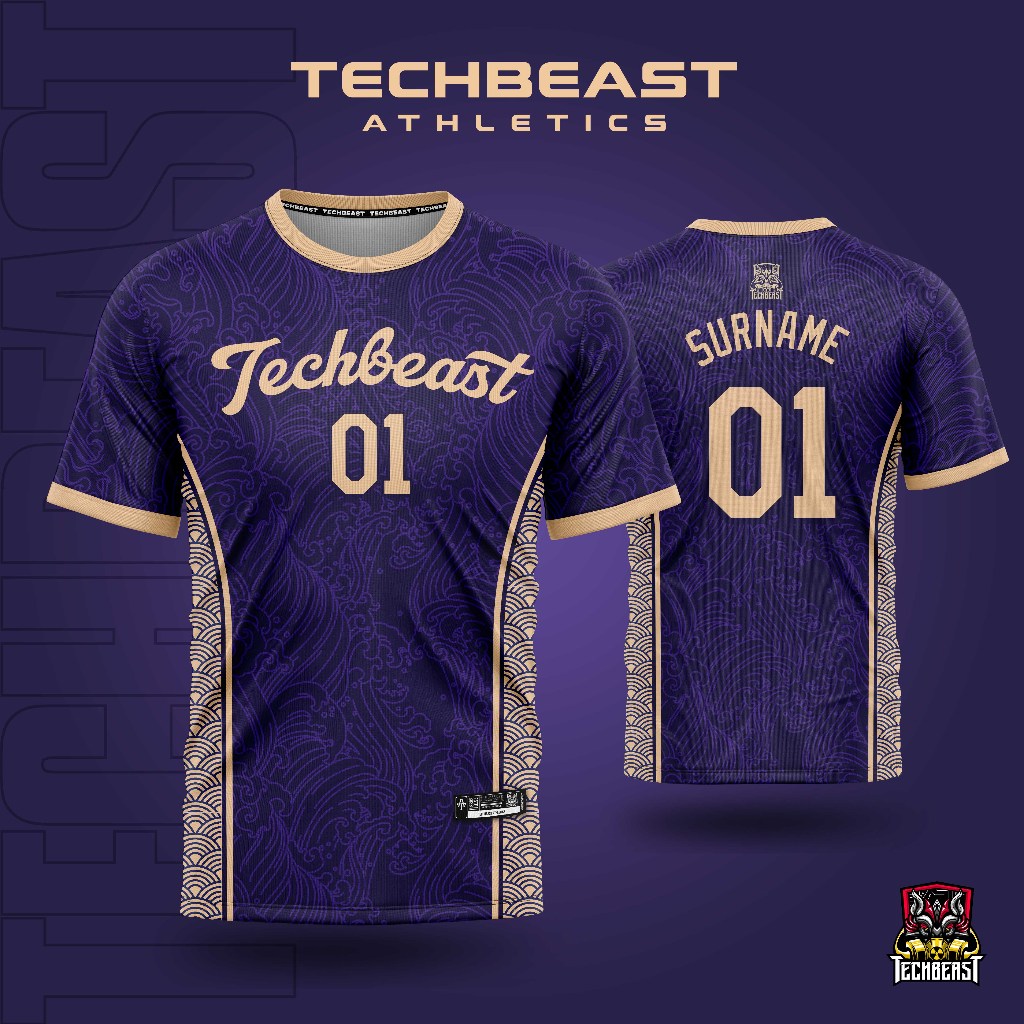 Kanagawa T-shirt Full Sublimation Jersey Techbeast ( CUSTOM NAME + NUMBER ) | Shopee Philippines