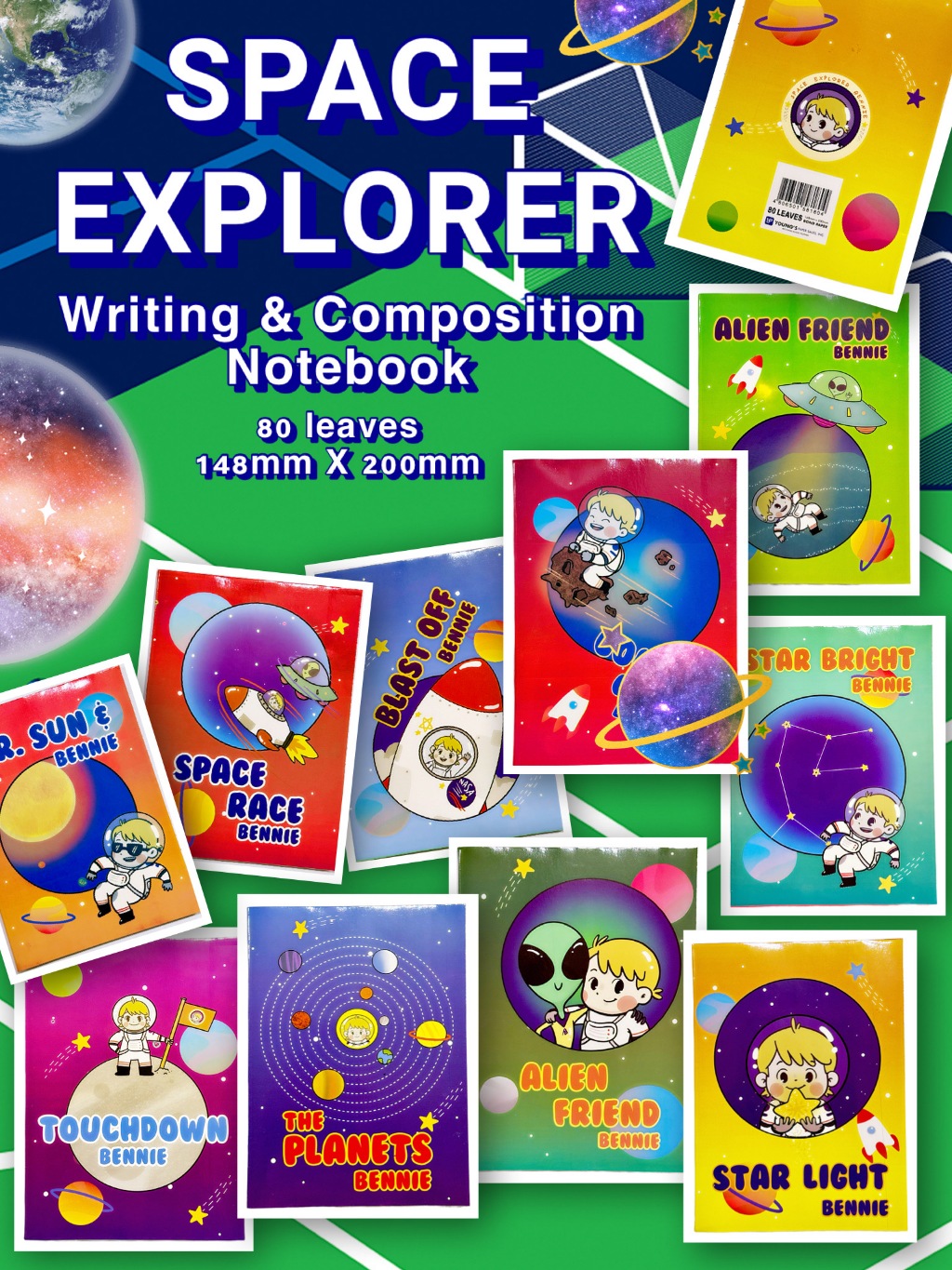 WRITING NOTEBOOK AND COMPOSITION NOTEBOOK 80 LEAVES 10 PIECES | Shopee ...