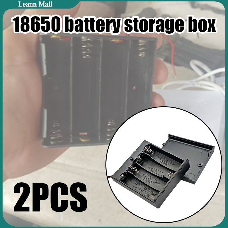 18650 Battery Storage Box Case Slot Way DIY Batteries Clip Holder For ...