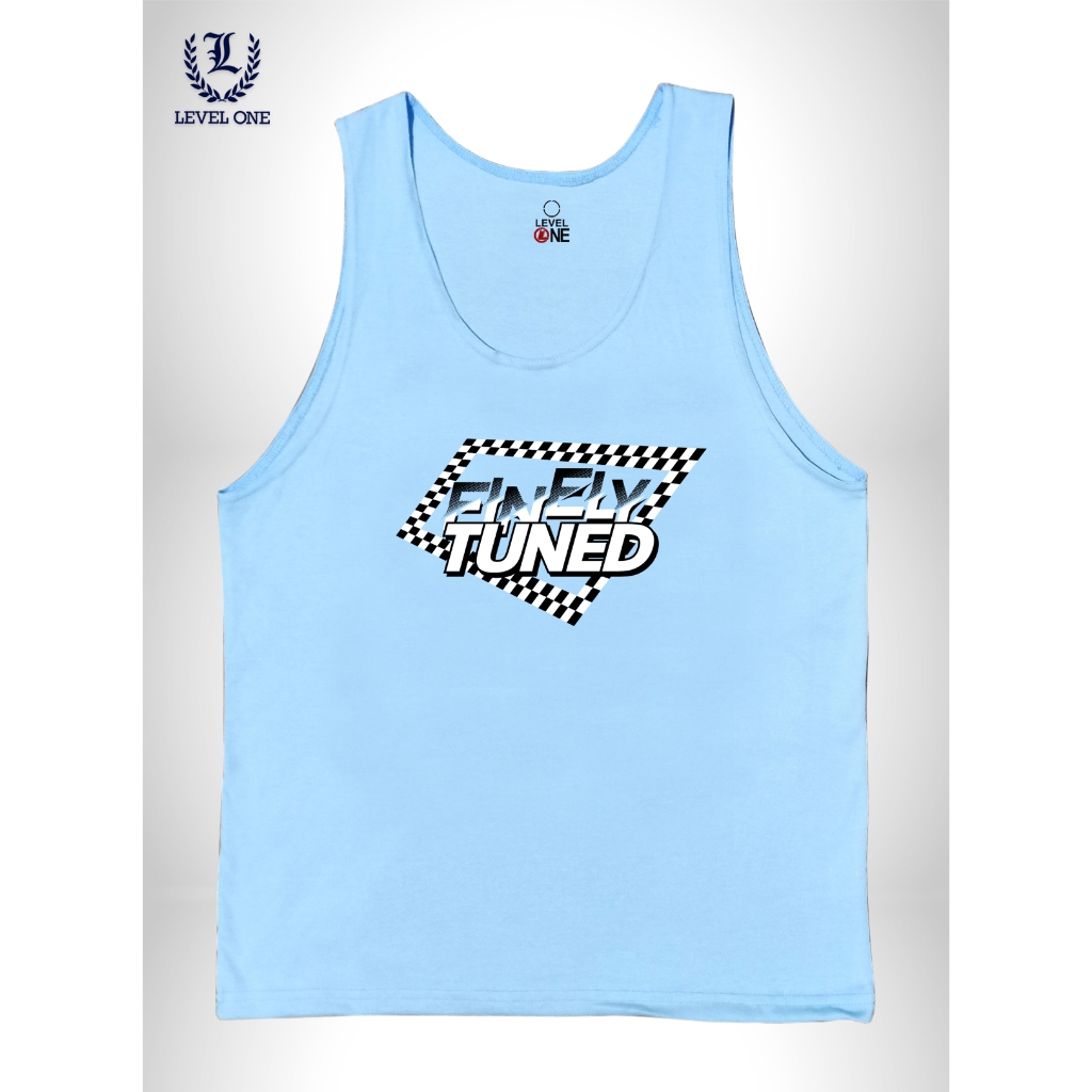 Level One Sando Tank Finely Tuned Print (Set B) | Shopee Philippines