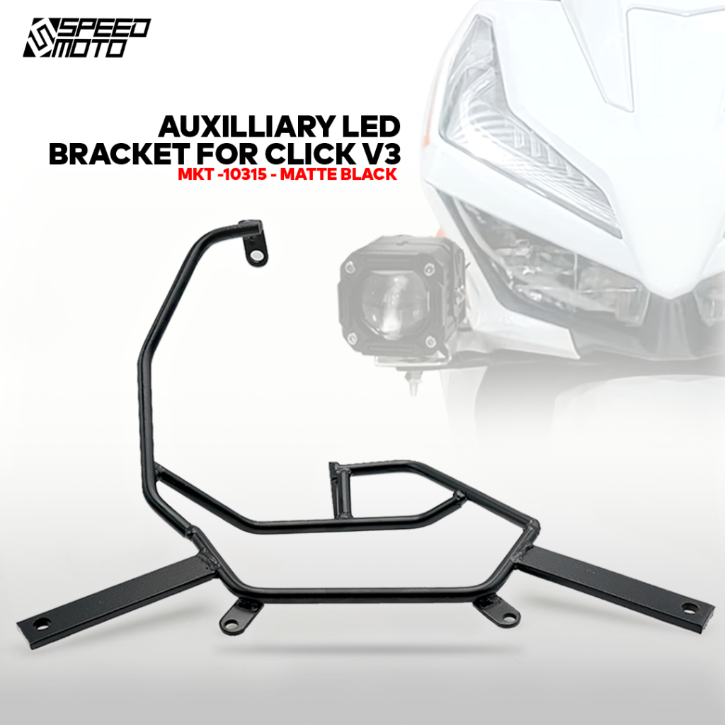 CLICK V3 AUXILLIARY LED BRACKET MKT-10315 MATTE BLACK MINI DRIVING ...