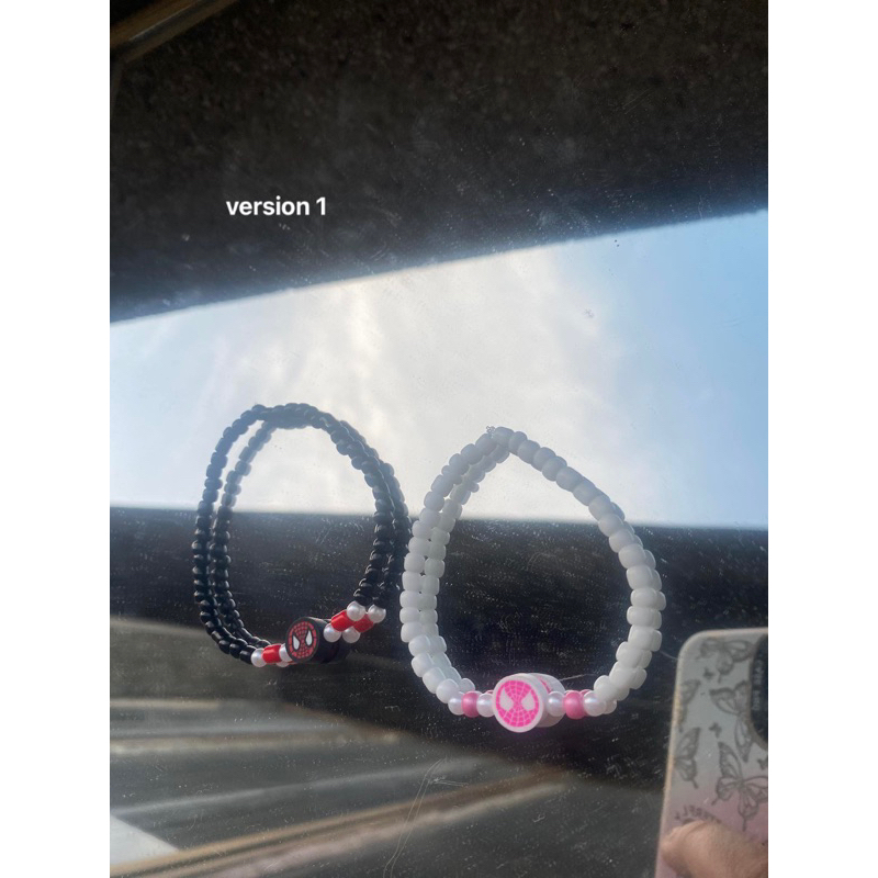 Spider Cutie Couple miles and gwen beads Bracelet V1,V2, | Shopee ...