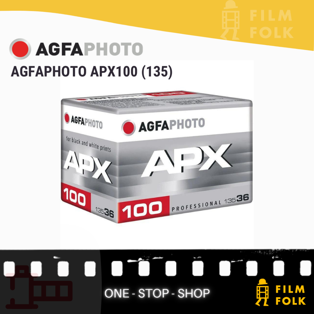 AGFAPHOTO APX100 (135) - 35MM/135 FORMAT PHOTOGRAPHIC FILM - BLACK AND WHITE FILM - 36EXP ...
