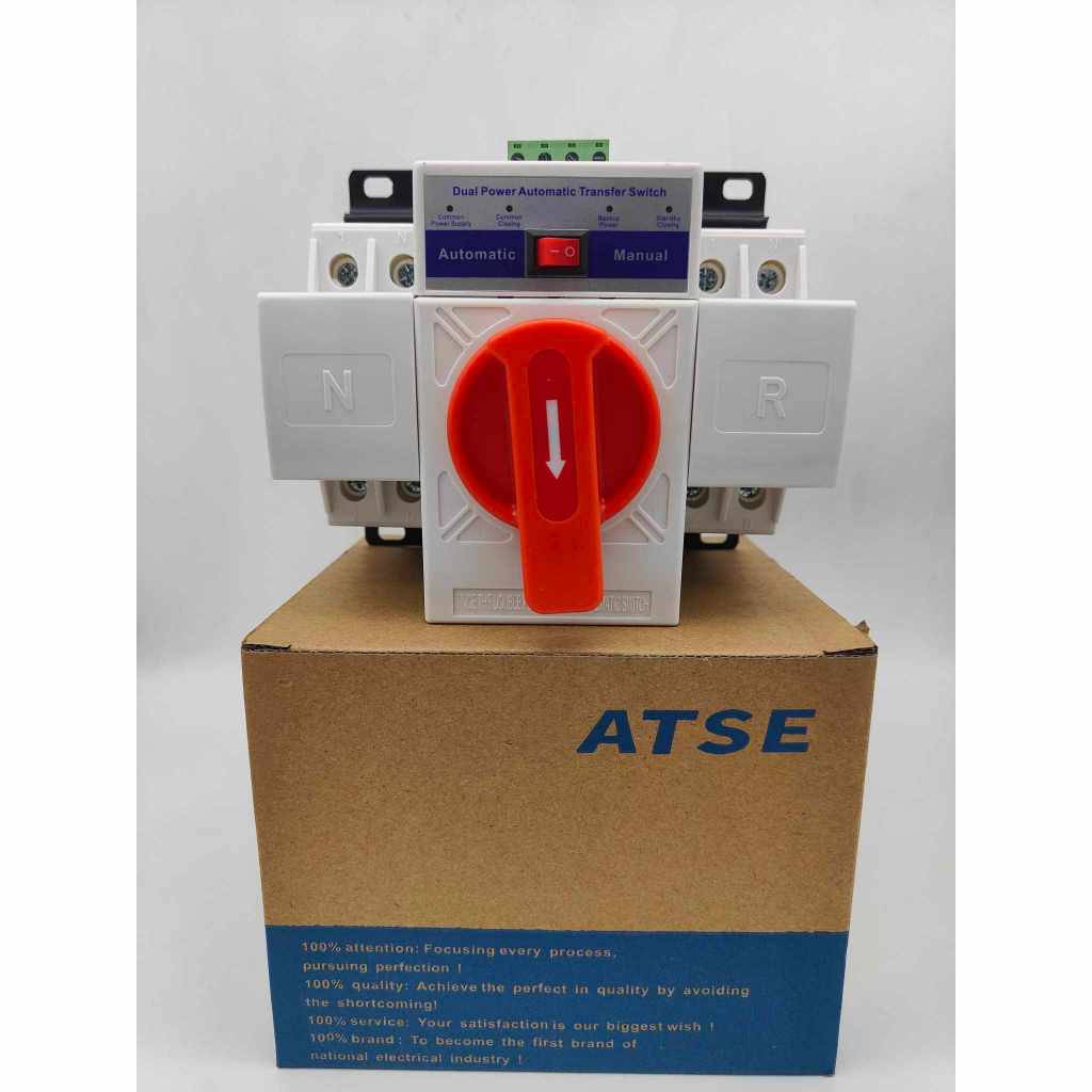 RNM ATS 2P 125A 230V Dual Power Automatic transfer switch for Municipal Electricity inverter ...