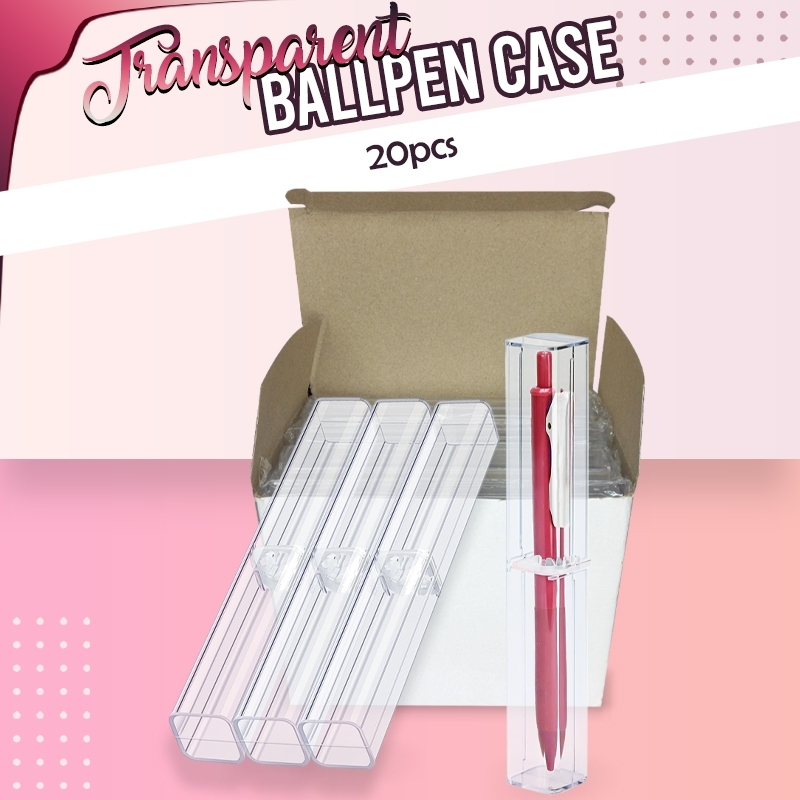 Transparent Ball Pen Case Clear Acrylic Ball Point Single Pen Case for ...