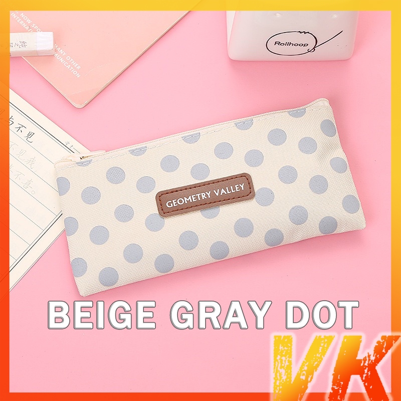 VK Canvas Pencil Case Creative Student Cute Large Capacity Stationary ...