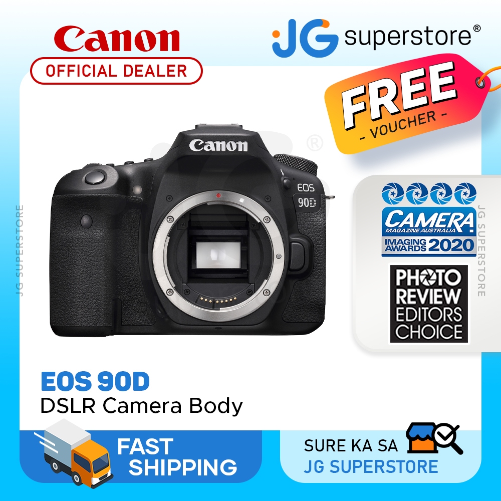 Canon EOS 90D DSLR Digital SLR Camera Body with EF-S Lens Mount, 32.5MP ...