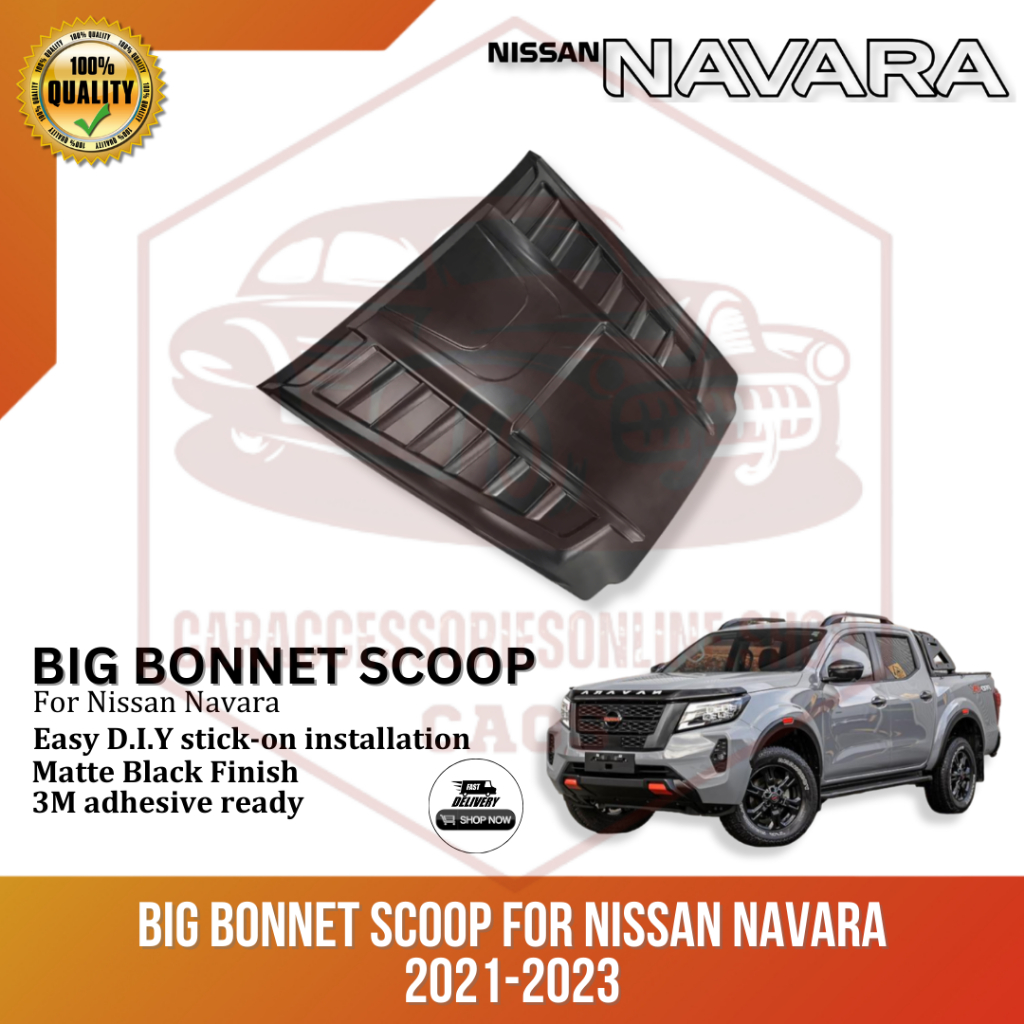 CAOS BIG BONNET SCOOP FOR NISSAN NAVARA 2021-2023 (10906) | Shopee ...