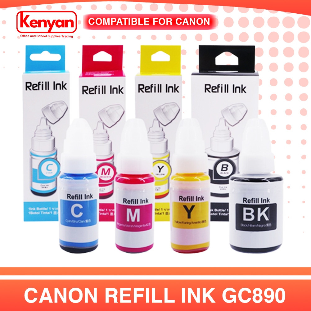 Canon Refill Ink GC890 70ml (G1800 | G2800 | G3800 | G1000 | G2000 | G3000 Series) | Shopee ...
