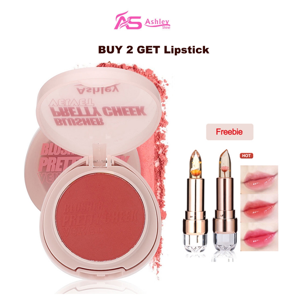 Ashley Shine Waterproof Blush Powder Naturally Pigmented Highlight ...