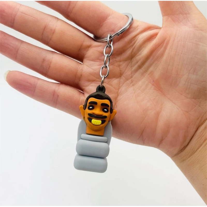 New Anime Skibidi Toilet Keychain PVC Keyring Figure Skibidi Dop Toy ...