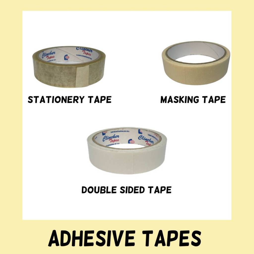 Adhesive Tapes - Stationery Double-sided or Masking Tape | Shopee ...