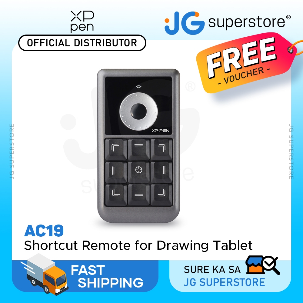XP-Pen AC19 Wireless Shortcut Remote with Express Keys for Drawing ...