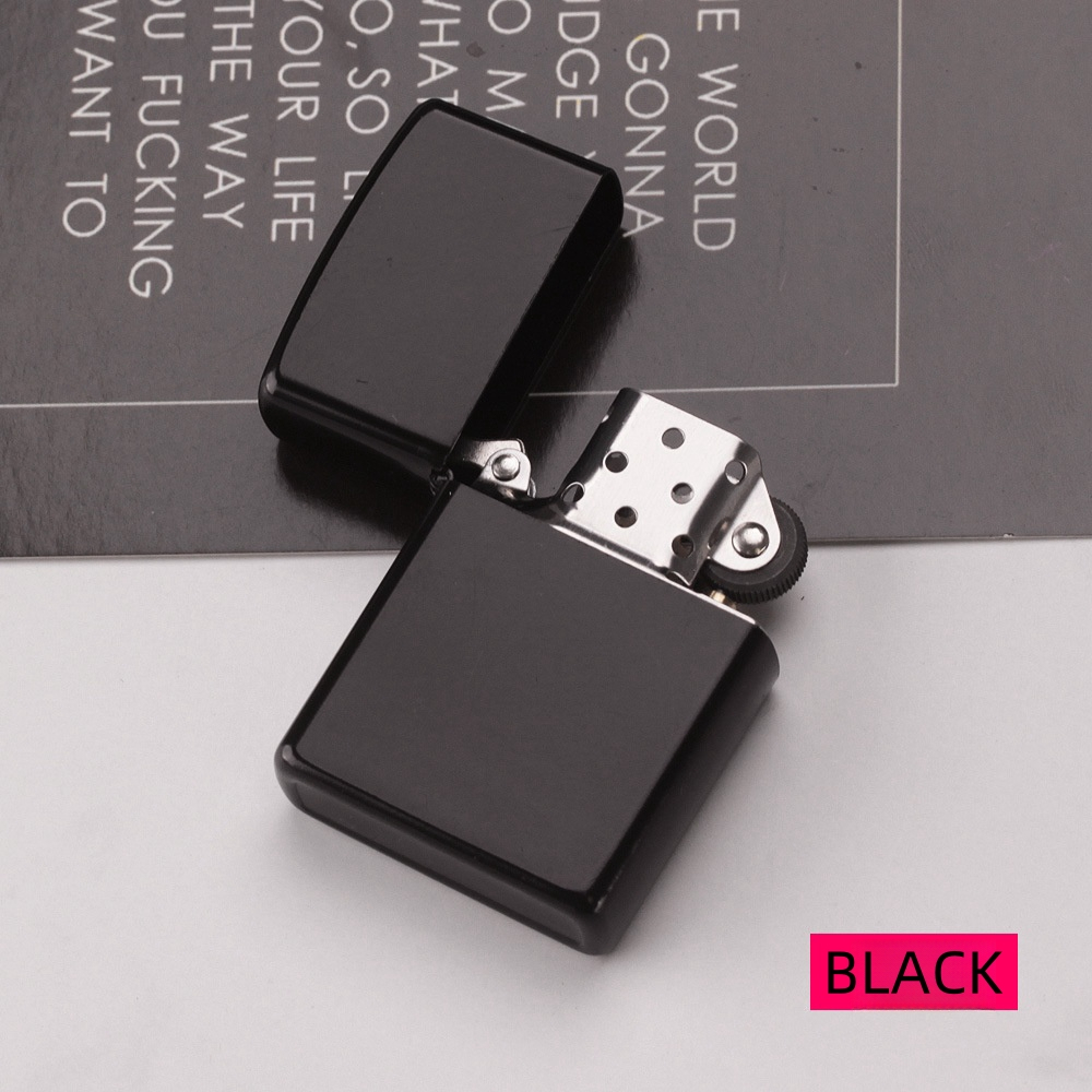 Empty Refillable Flint Lighter / Plain No Print Metallic Textures ...