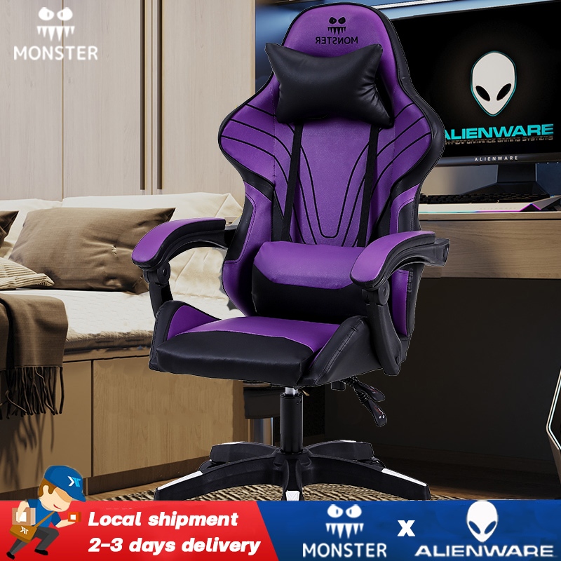 Monster x Alienware 2024 Co Branded Design Gaming Chair with Foot Rest ...
