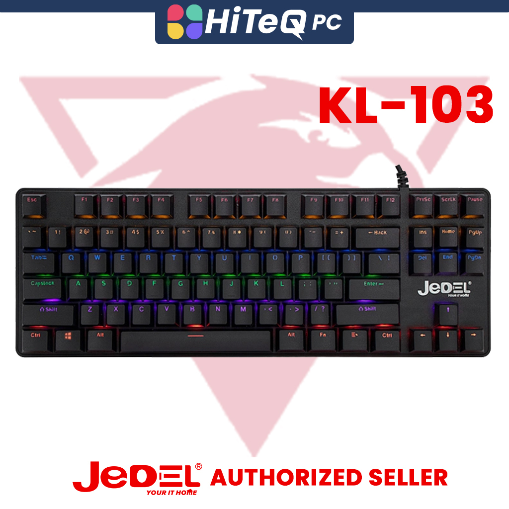 HiteqPC | Jedel KL-103 Tenkeyless Mechanical Gaming Keyboard | Shopee ...