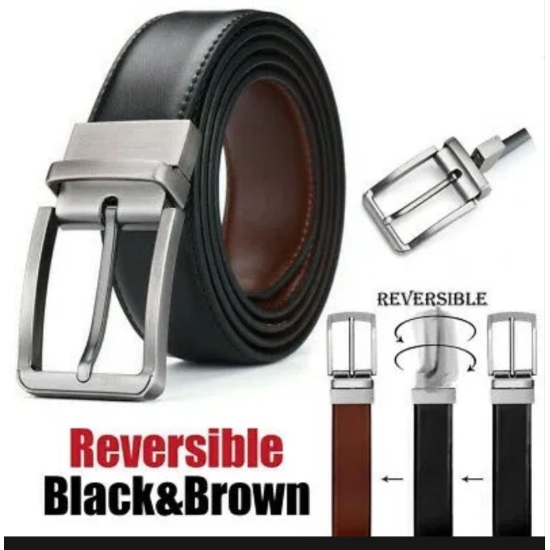 Mens Reversible business belts, unisex | Shopee Philippines
