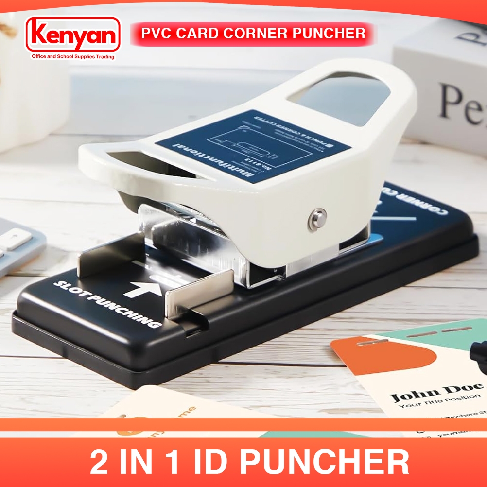 2in1 ID Puncher Corner and Slot Puncher PVC Card Punch | Shopee Philippines