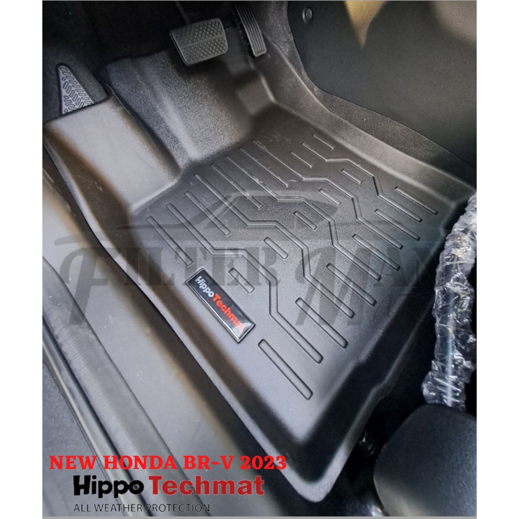 HONDA BRV 2023-2026 Hippo Techmat Pro 3 Rows W/ Basic Cargo Tray ...