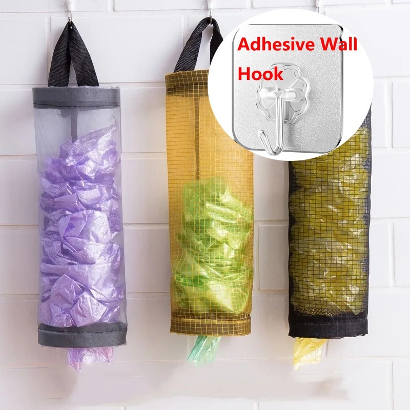 Plastic Garbage Bag Organizer Storage Box Trash Bag Holder Dispenser ...