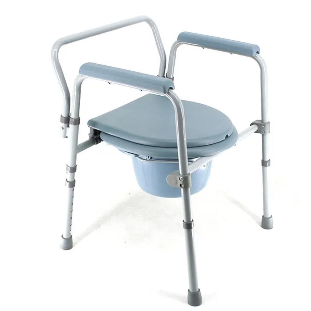 Folding Beside Steel Commode Toilet Potty Elderly Chair Shower | Shopee ...