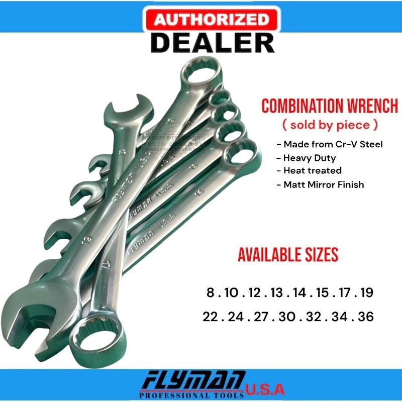 flyman tools combination wrench sold per piece original flyman | Shopee ...