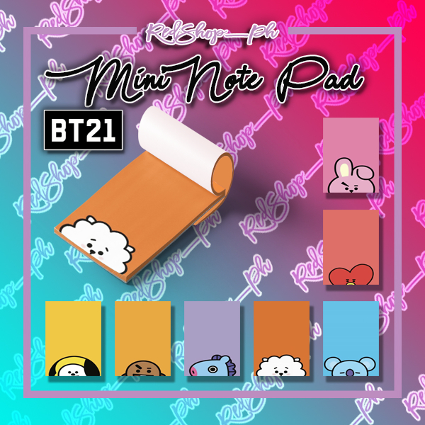 BT21 Notepad Series | BTS Notepads | Memo pad | Shopee Philippines