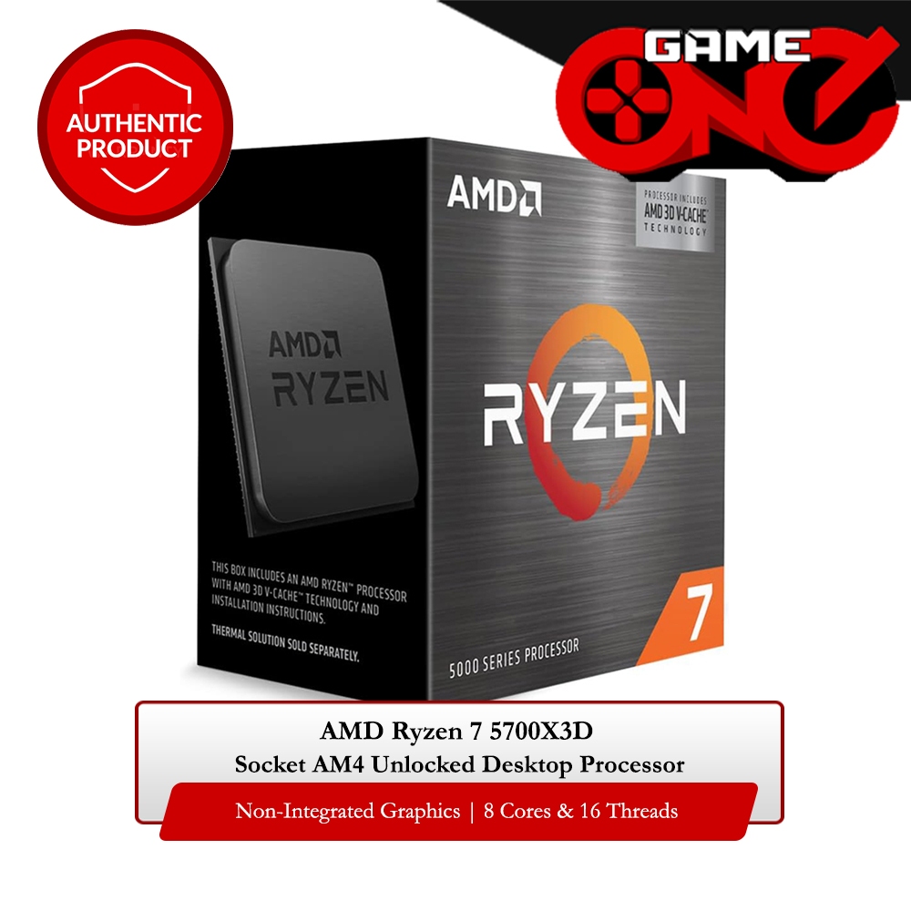 AMD Ryzen 7 5700X3D 8 Cores 16 Threads Socket AM4 Unlocked Desktop Processor | Shopee Philippines