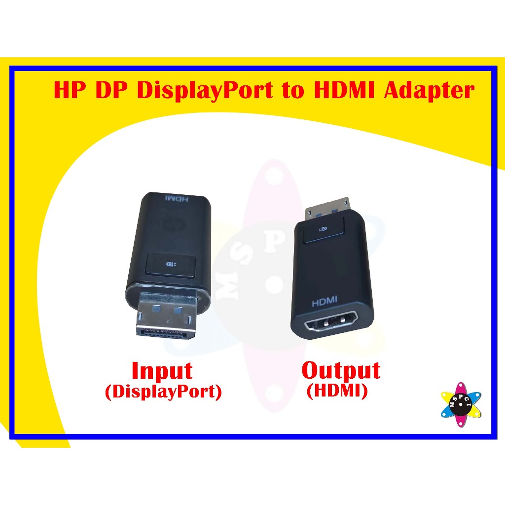 HP DP DisplayPort to HDMI Adapter | Shopee Philippines