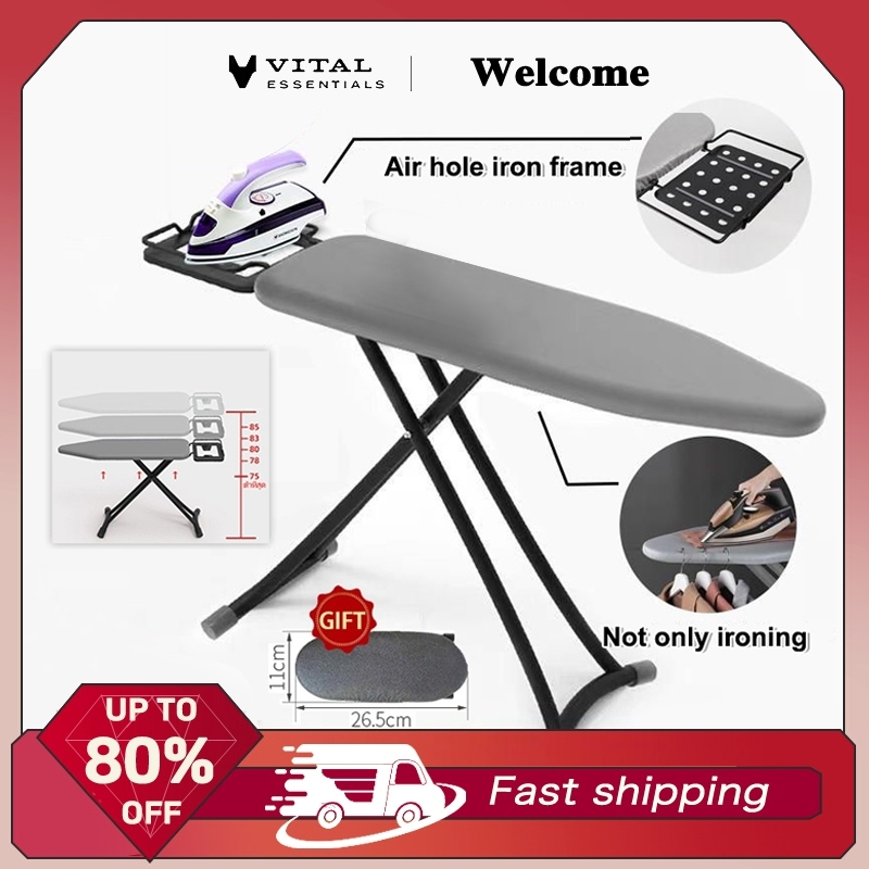 Ironing board Newly upgraded 6 gear adjustable standing seated storage ...