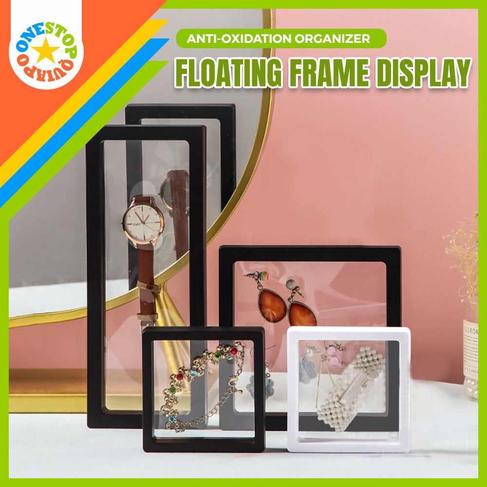 OSQ 3D Floating Frame Storage Organizer Display For Jewelry Film ...