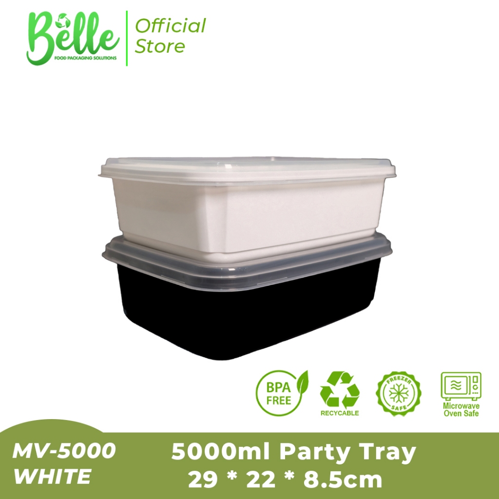 Belle RE 5000 Microwavable Container, The most durable party size tray ...