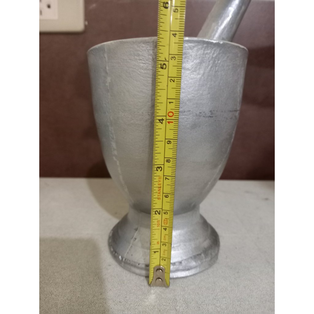 Heavy duty aluminum mortar and pestle with base almerez almerez ...