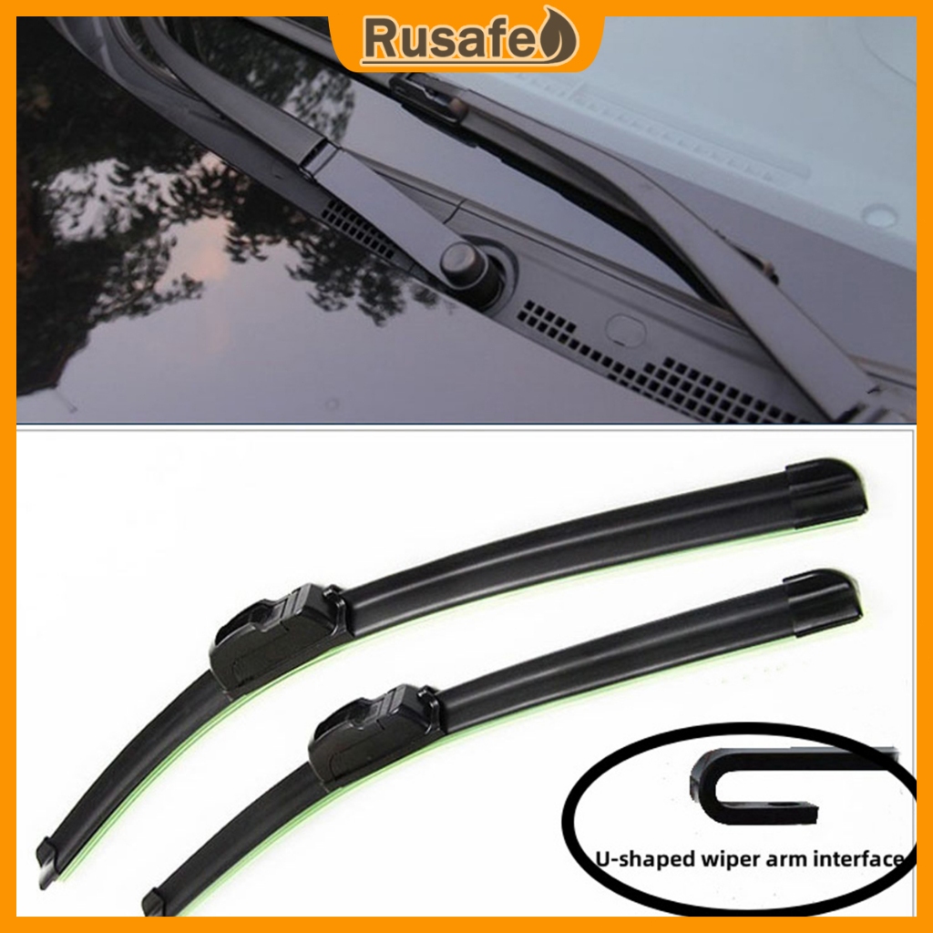 Frameless Soft Wiper Window Cleaning Universal Rubber Banana Type Car ...